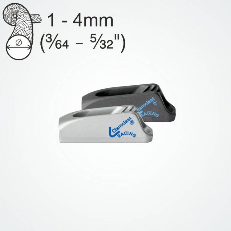 Clamcleat CL 268 Racing Micro Cleat Aluminium | Cygnus Sails